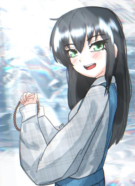 Rin (OC) praying the Rosary. - ibisPaint