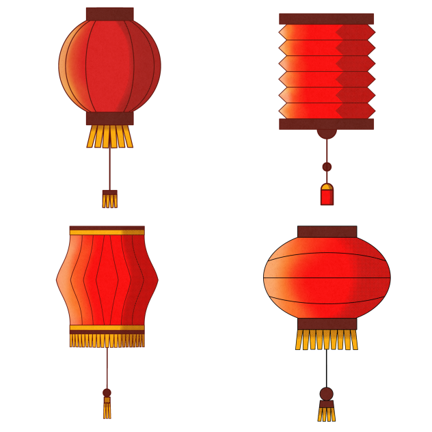 Plain Chinese Lantern Template - ibisPaint