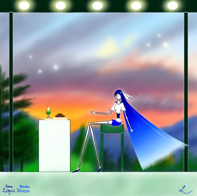 Melon Soda in the Evening - ibisPaint