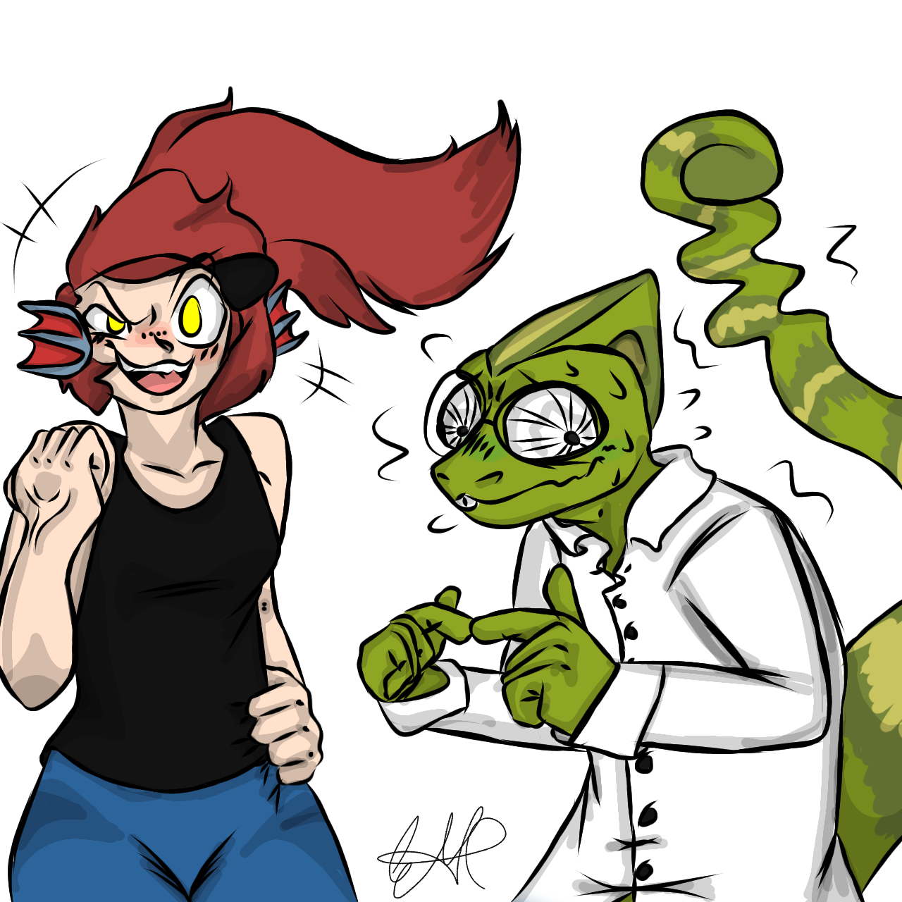 Two ocs two cosplays xd - ibisPaint