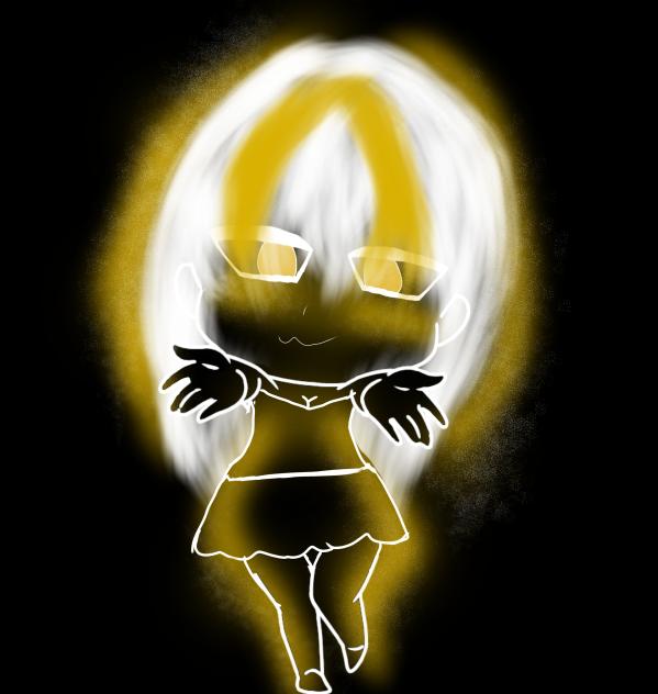 glowing chibi. idk - ibisPaint