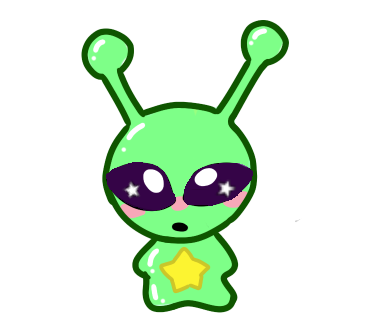 Silly lil alien - ibisPaint