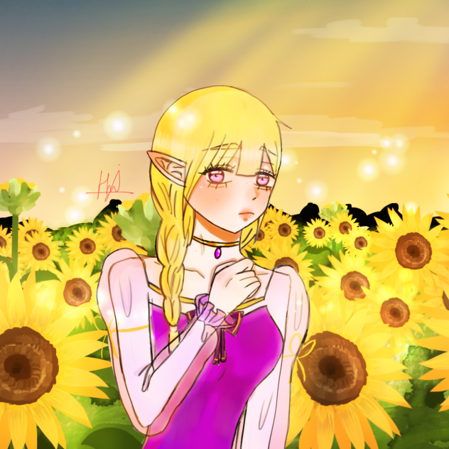 sun flower girl♡ - ibisPaint