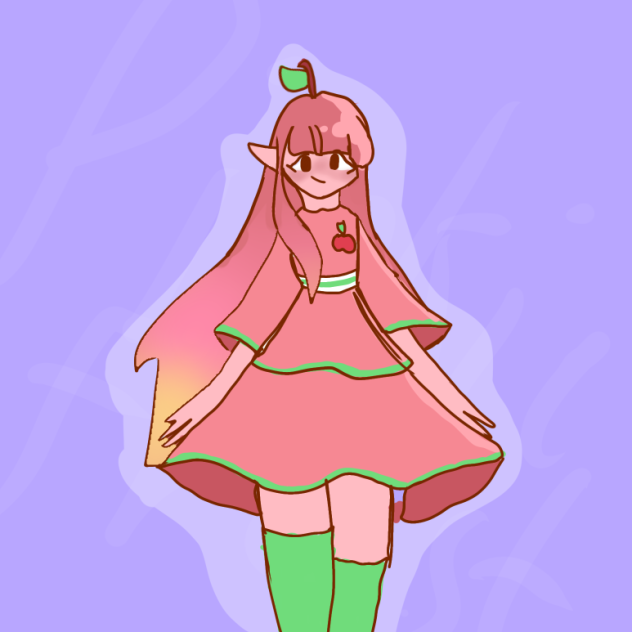 Apple lady thing - ibisPaint