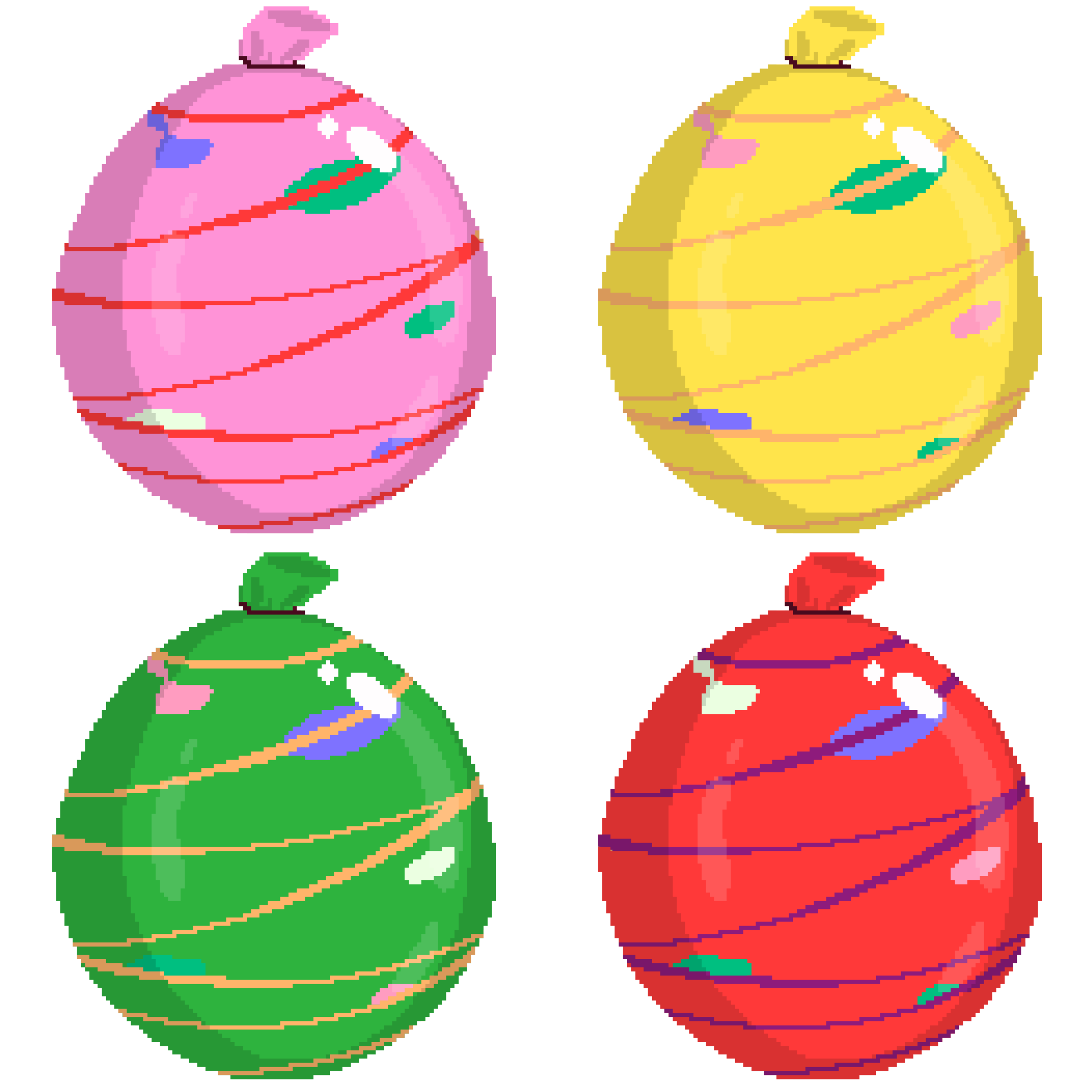 yoyo balloons 2 (pixel) - ibisPaint