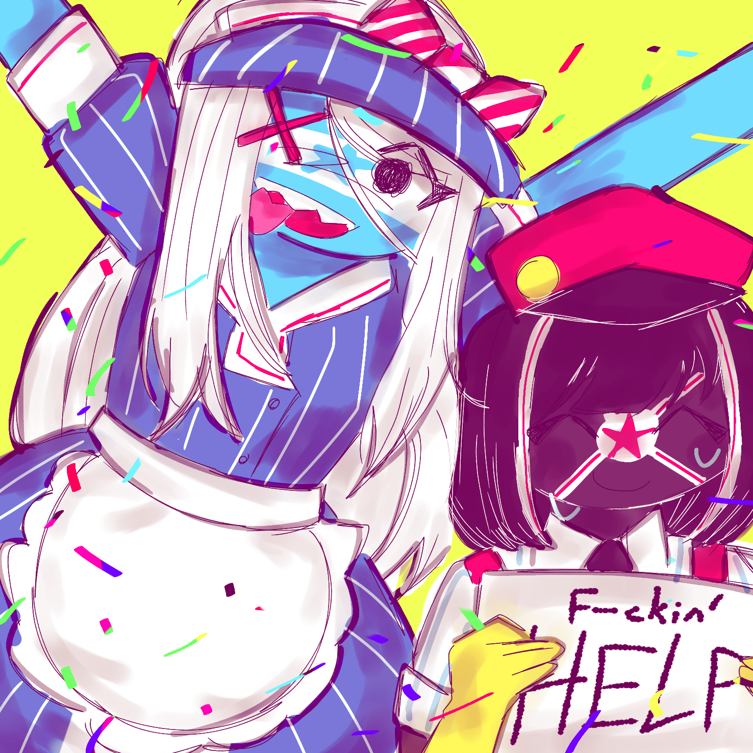 Mesmerizer with mine and my friend's ocs - ibisPaint