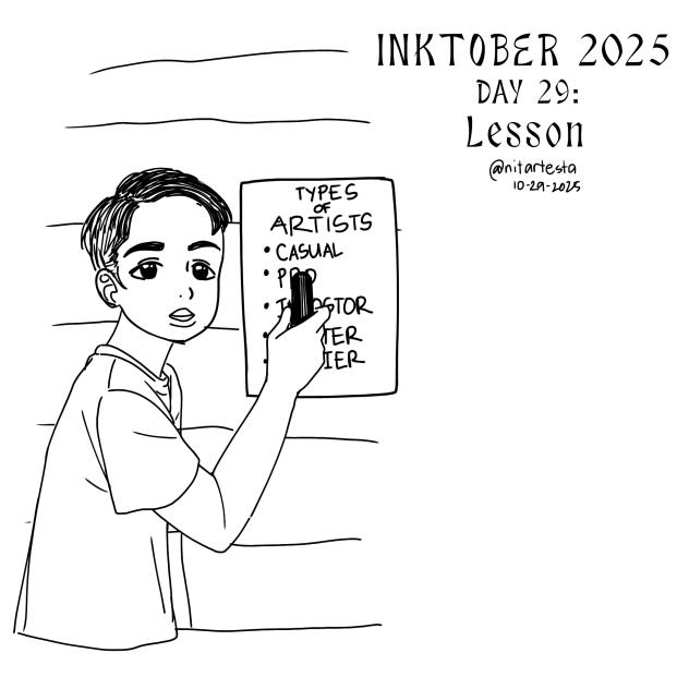 Lesson(Inktober Day 29) - ibisPaint