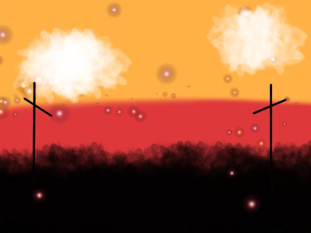 Red sky - ibisPaint