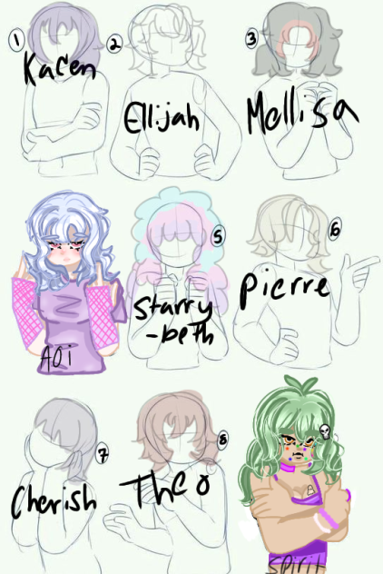 Drawing all of my OCs - ibisPaint
