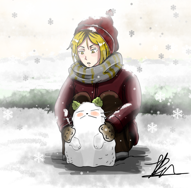 Kenma in snow - ibisPaint