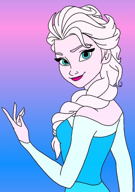 elsa drawing - ibisPaint