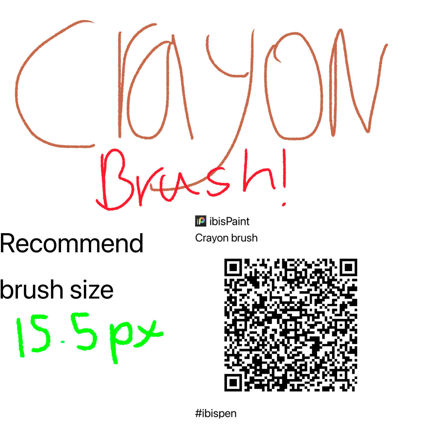 crayon 🖍️ brush! - ibisPaint
