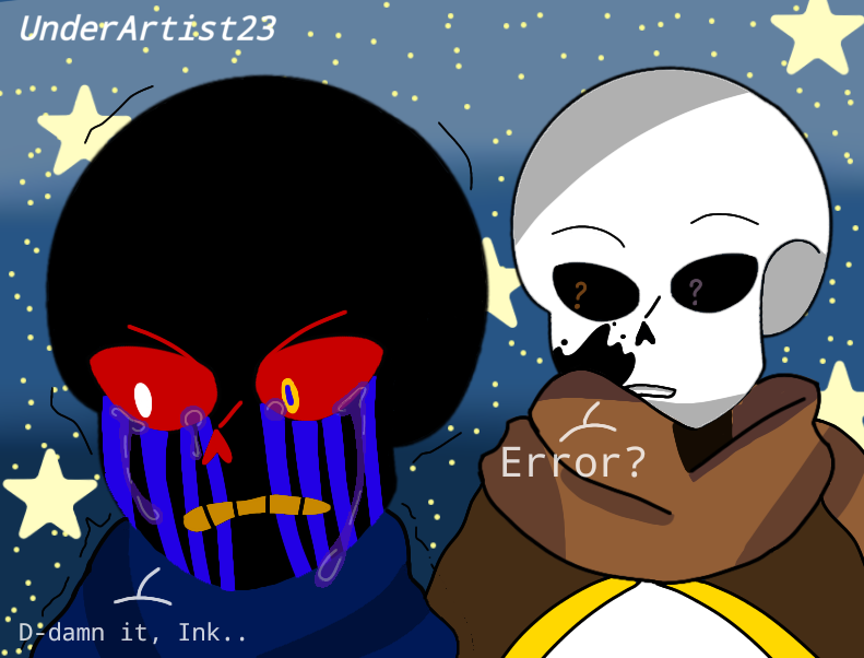 crying error sans - ibisPaint