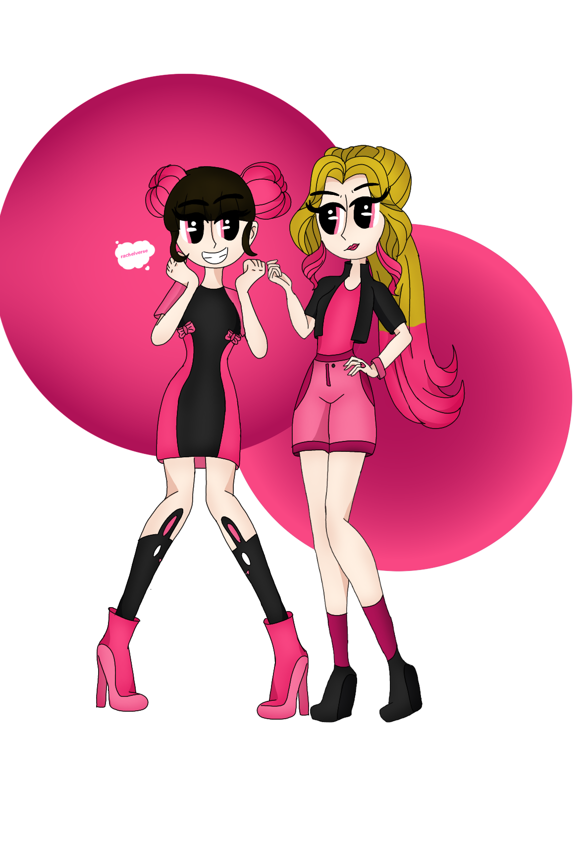 rachel e Emma pink - ibisPaint