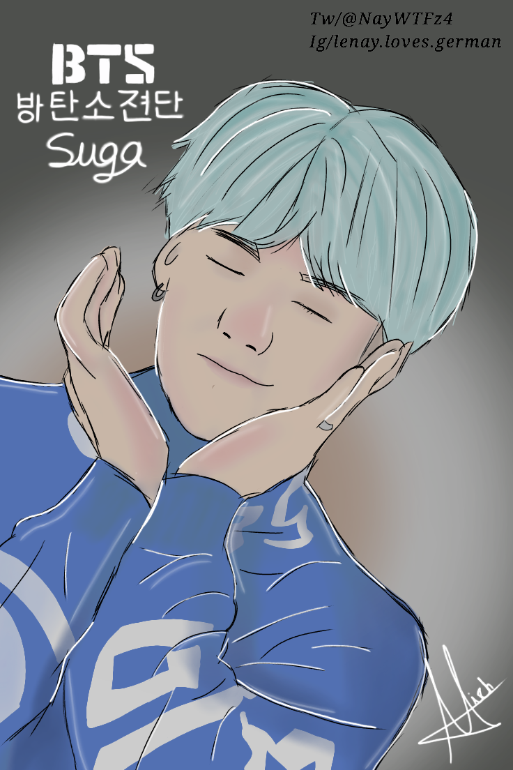 Speed Art - Suga (BTS) - ibisPaint