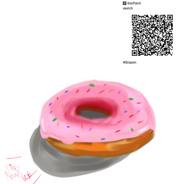 Strawberry Donut 🍩 - ibisPaint