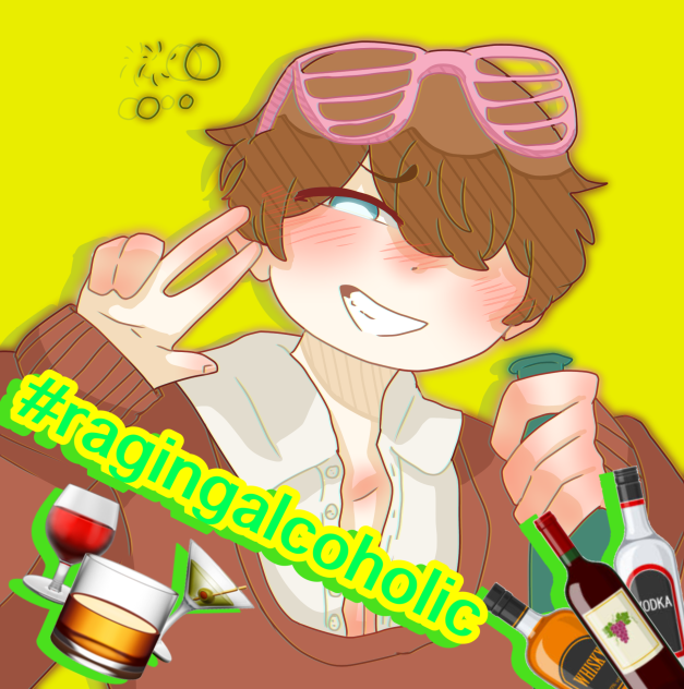 #raging alcoholic - ibisPaint