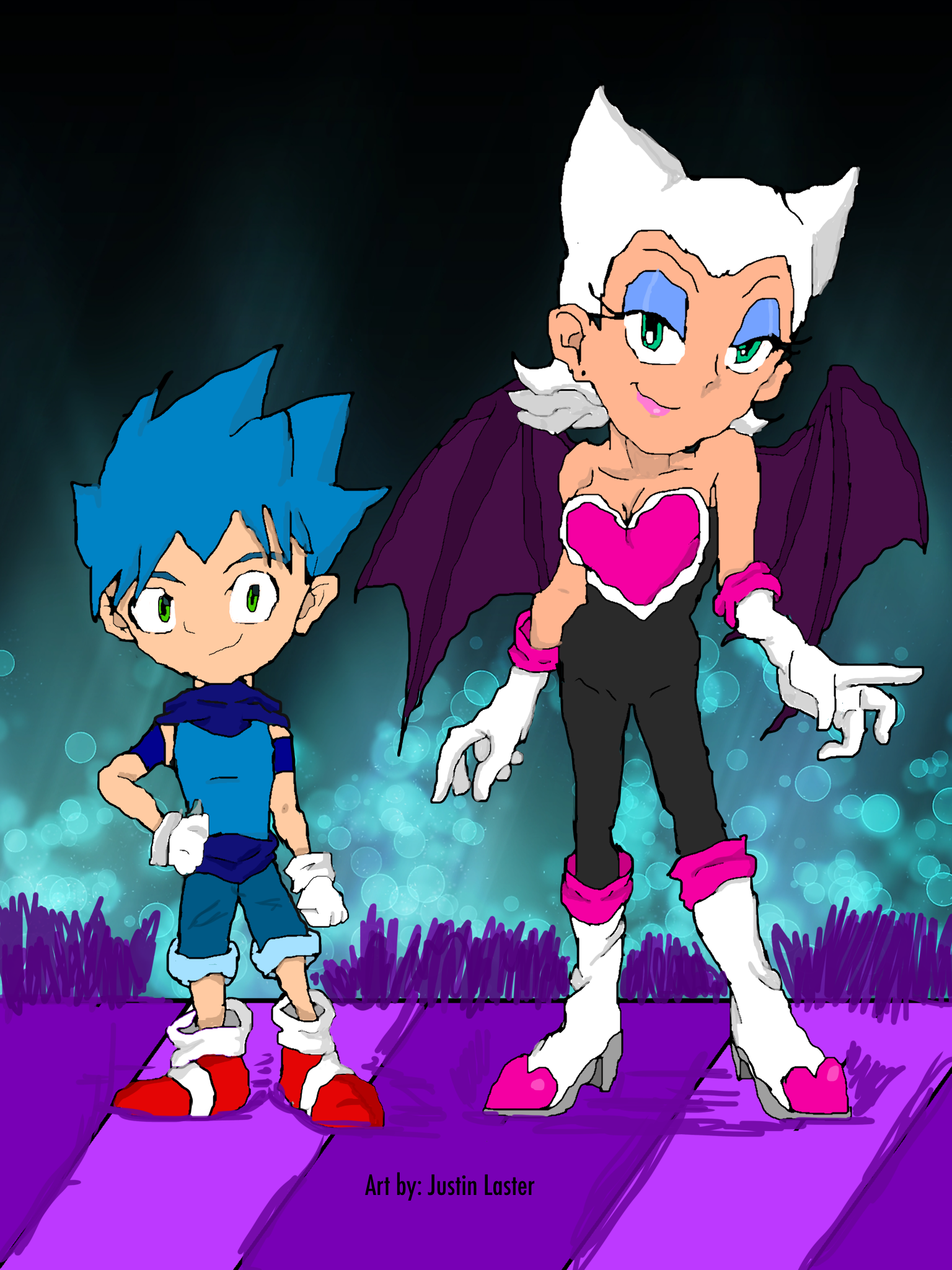 Rouge & Classic Sonic 💎🌟 - ibisPaint