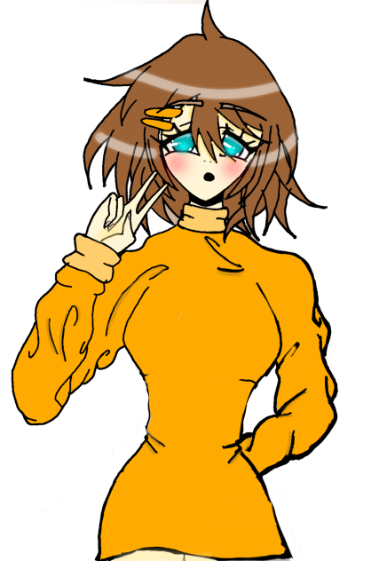 The shy girl - ibisPaint