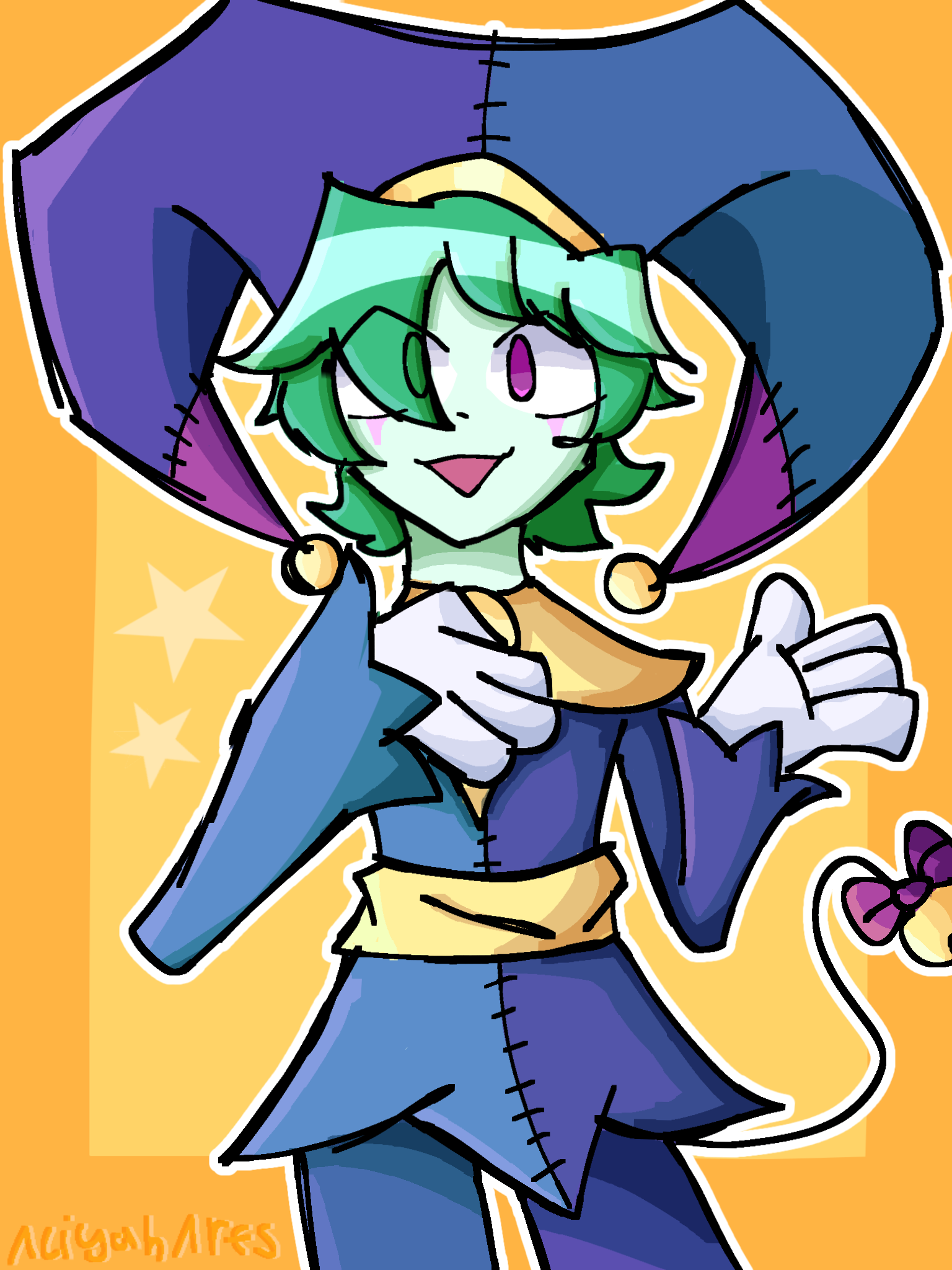 a freaking nameless jester oc - ibisPaint