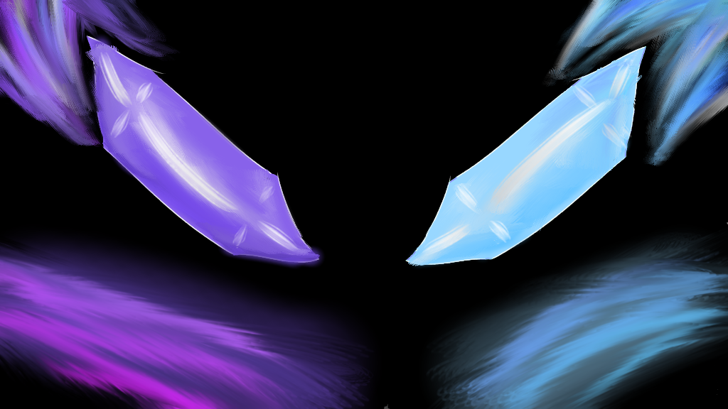 purple Gem and Sky blue Gem - ibisPaint