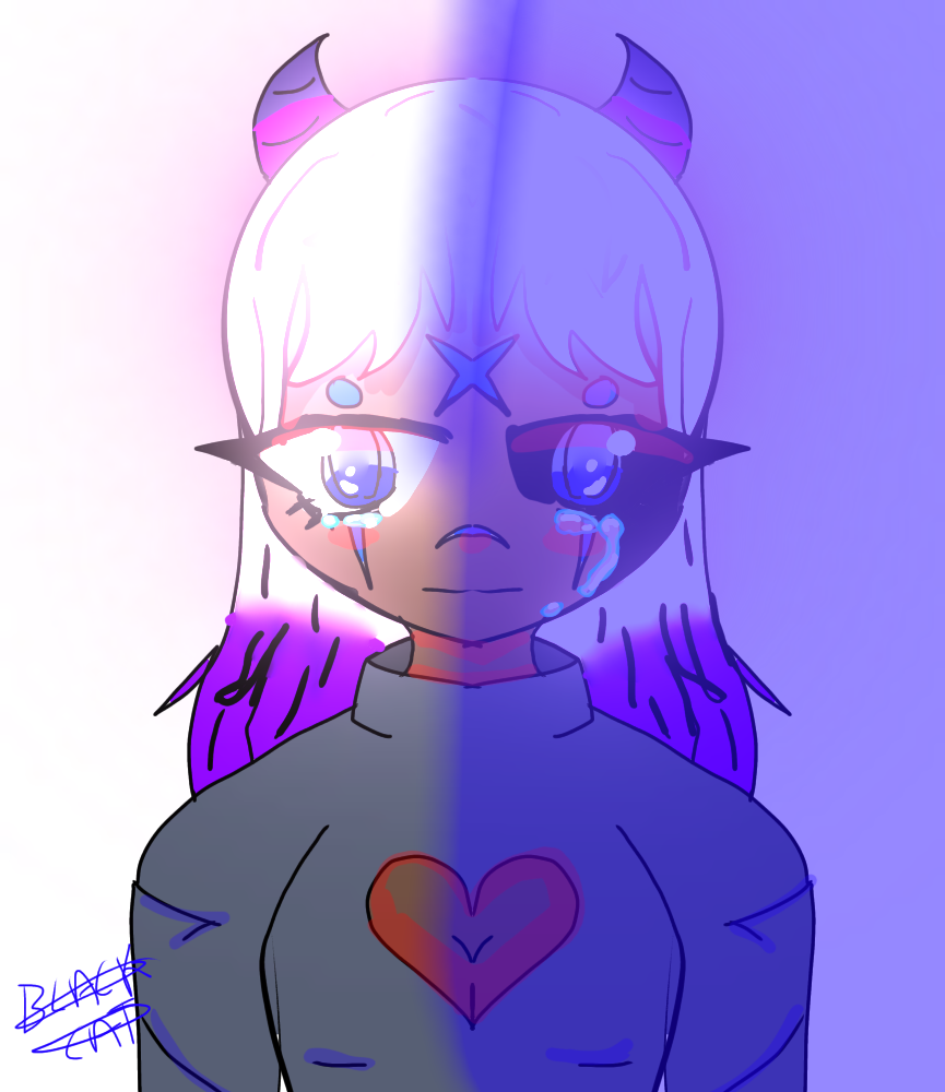 Glowing demon - ibisPaint