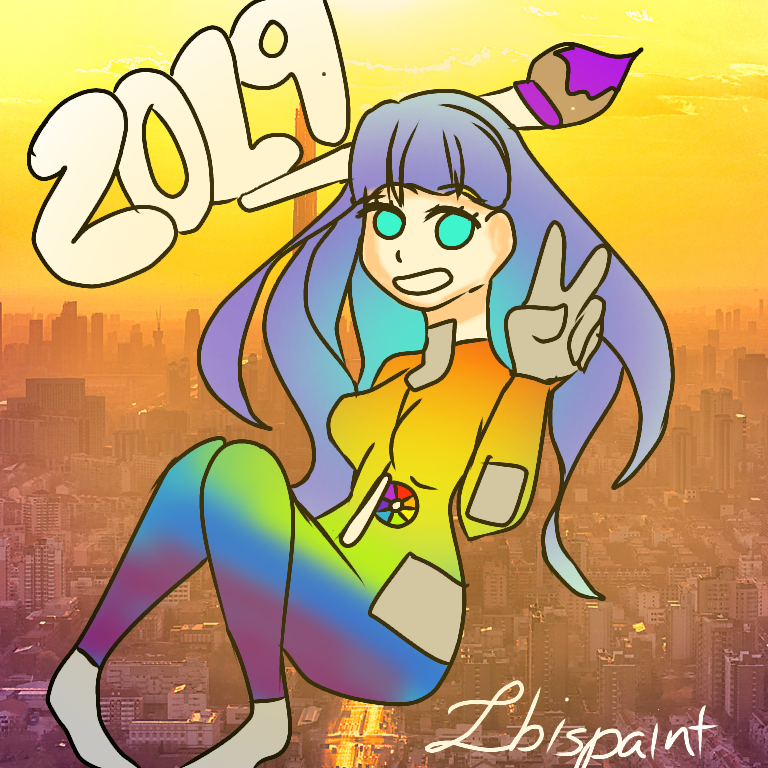 Happy new years🎉🎈🎇 - ibisPaint