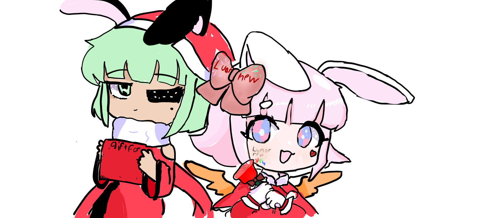 Lunar new year yuni and Lemo - ibisPaint