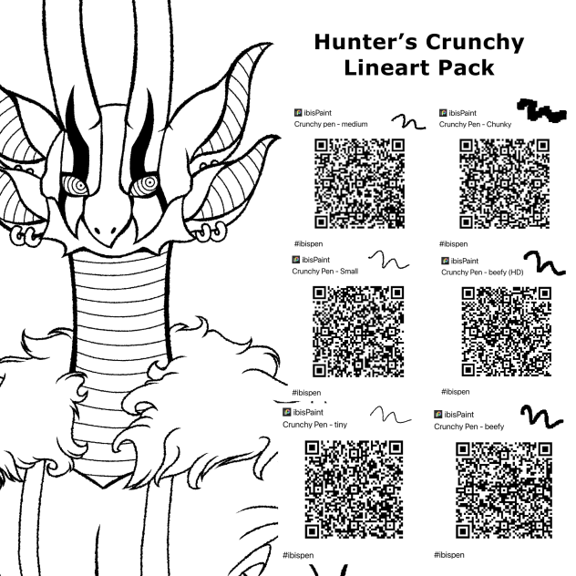 Hunter’s Crunchy Lineart Pack - ibisPaint