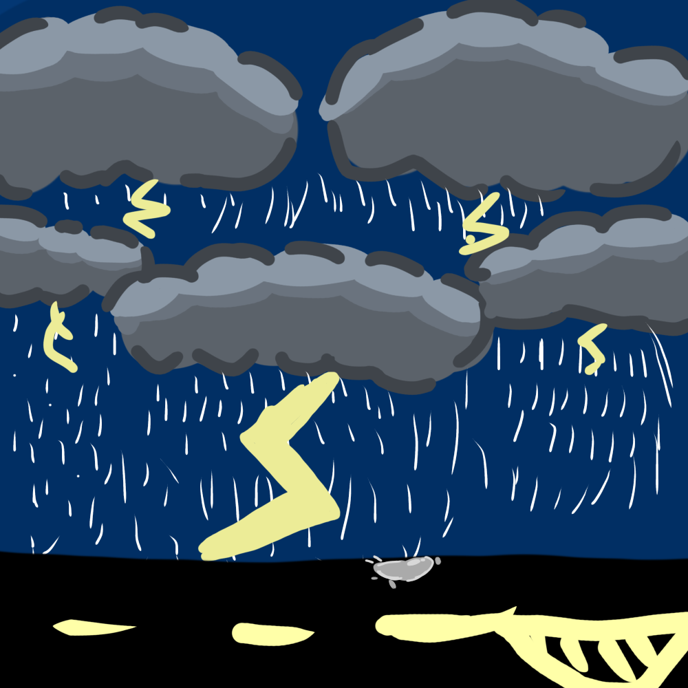 Thunder storm - ibisPaint