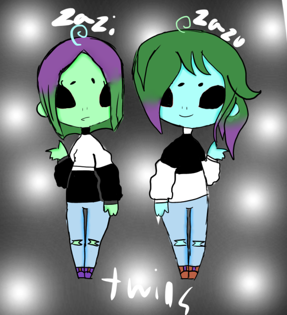 Alien twins - ibisPaint
