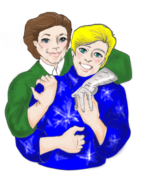 Steve and Bucky ornament art - ibisPaint