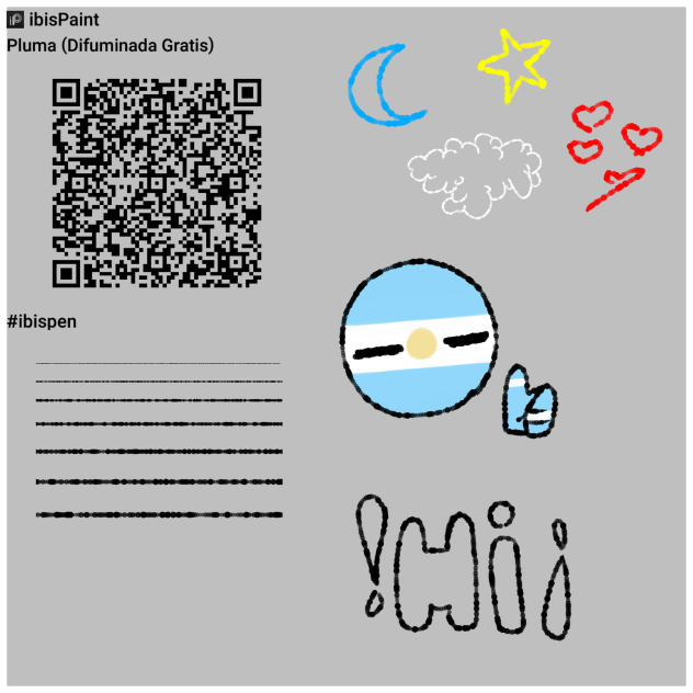 Un pincel adecuado para dibujos simples - ibisPaint