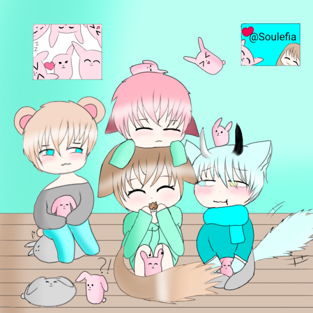 cute chibi couple 2l2 - ibisPaint