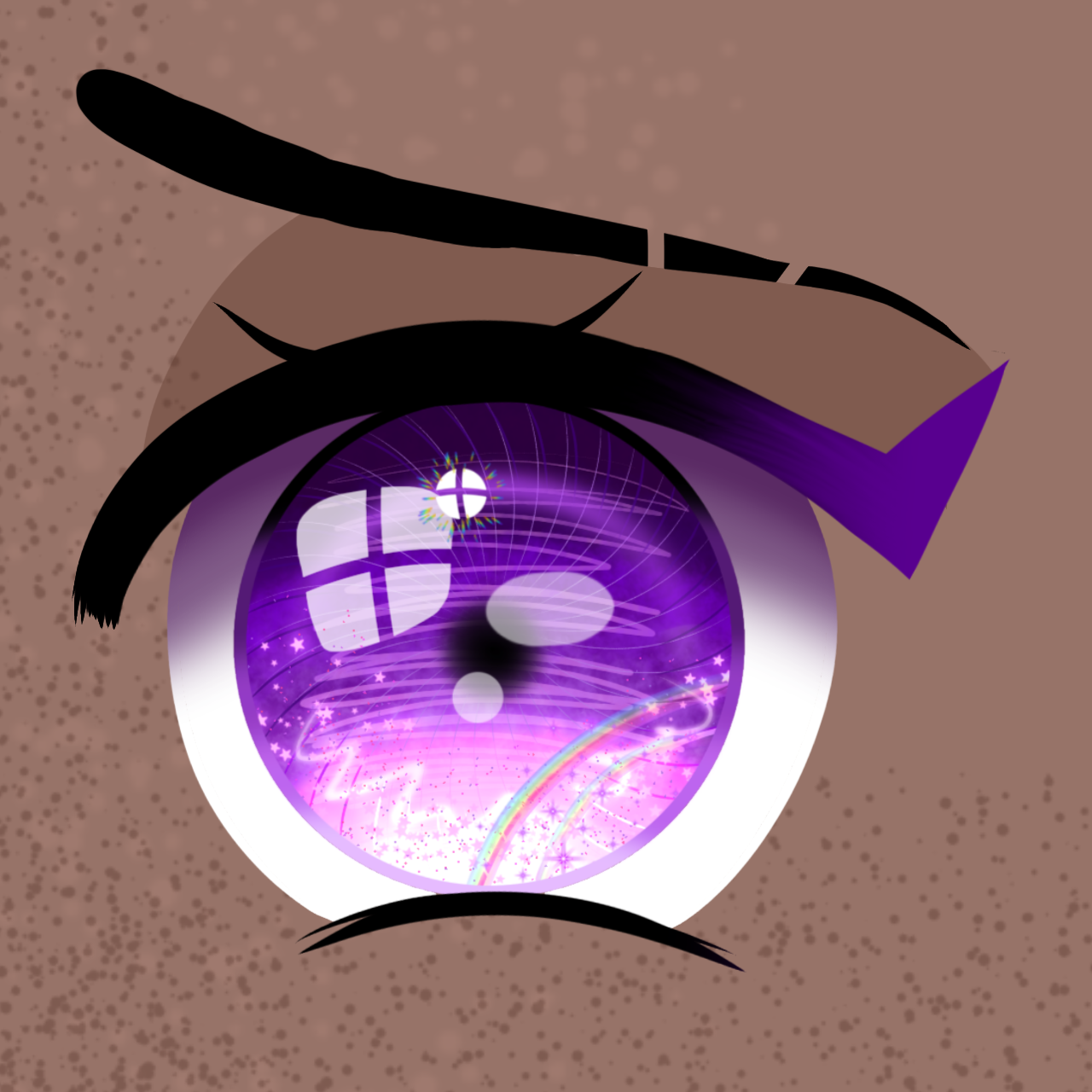 Pretty Purple Eye - ibisPaint