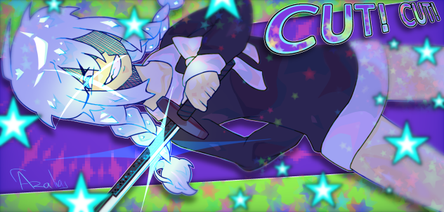 OH YEAH I SEE YOU BUT I WILL CUT YOU! - ibisPaint