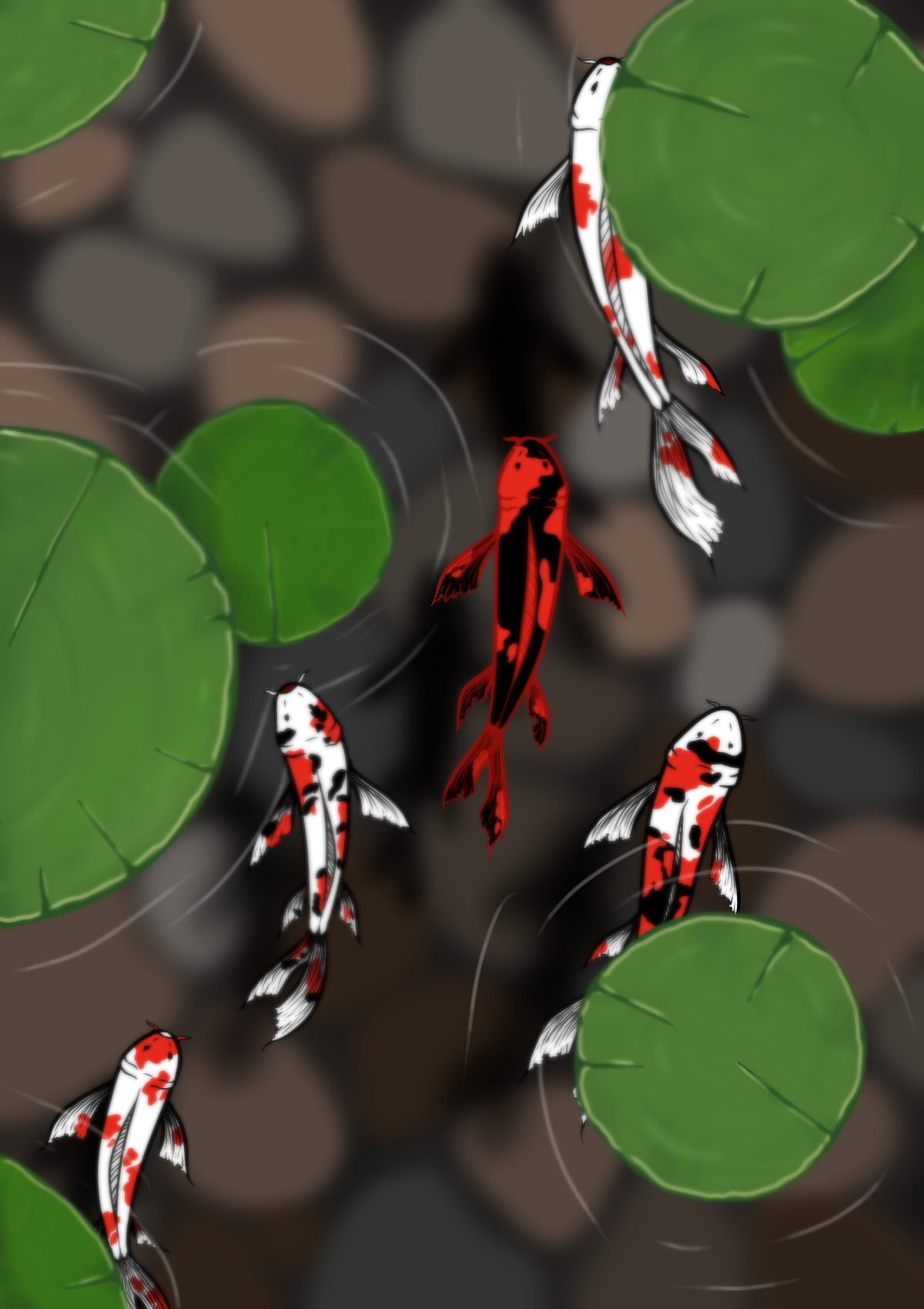 Koi pond - ibisPaint