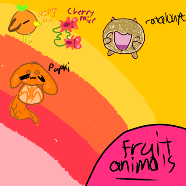 Fruit animals!! 🩷 - ibisPaint