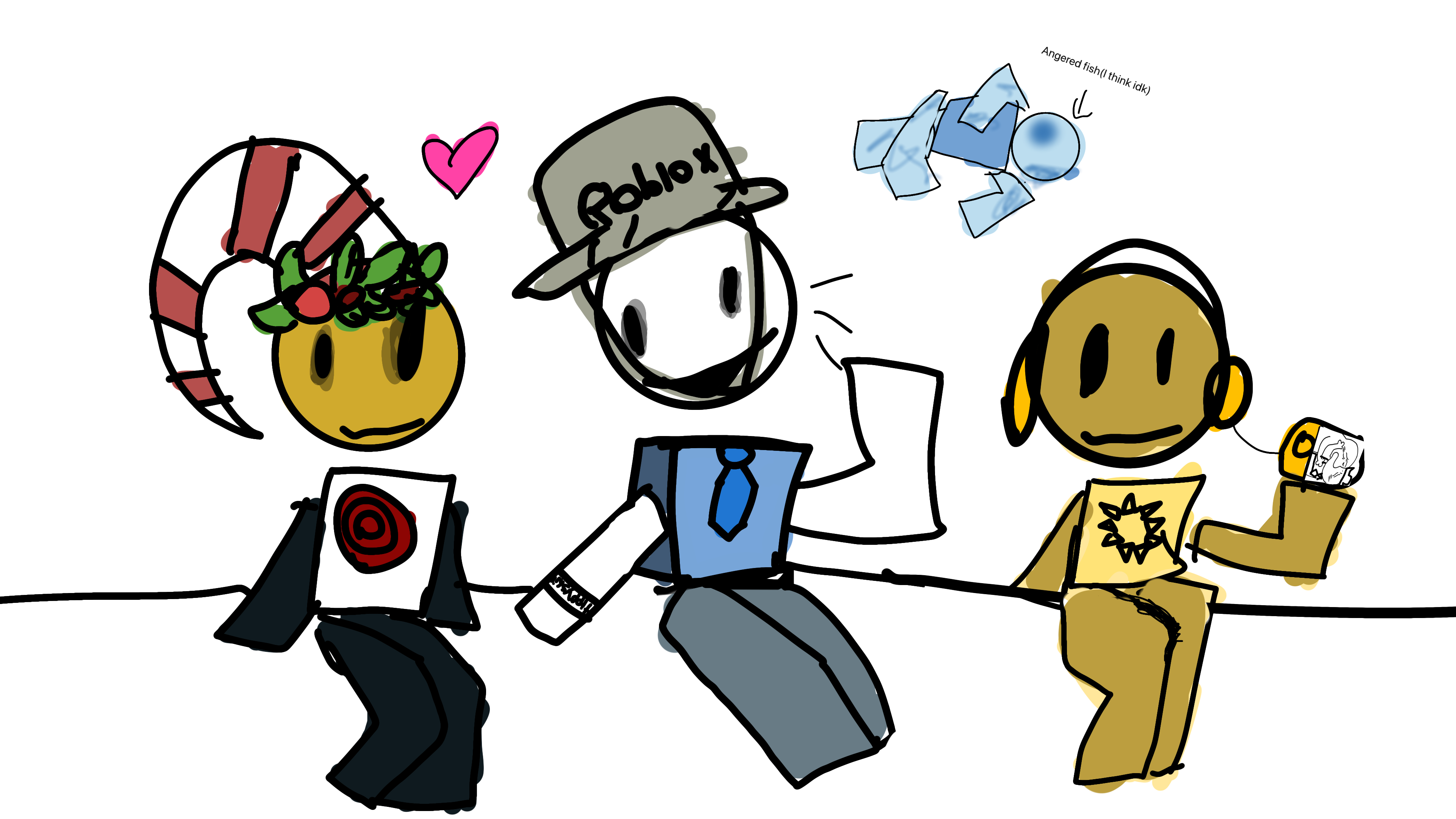 Grocery gang and ocean terror - ibisPaint