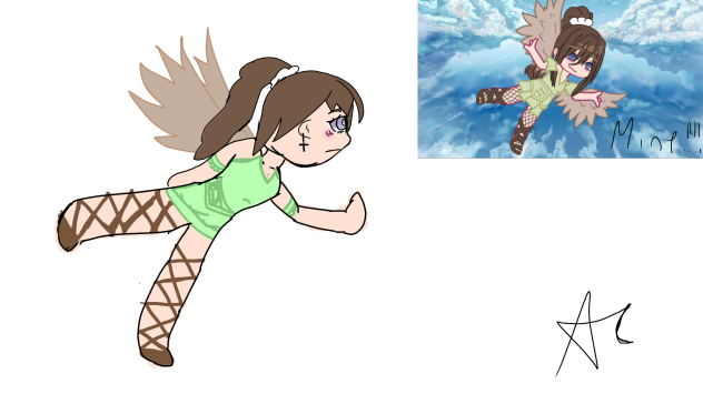 Winged woman - ibisPaint