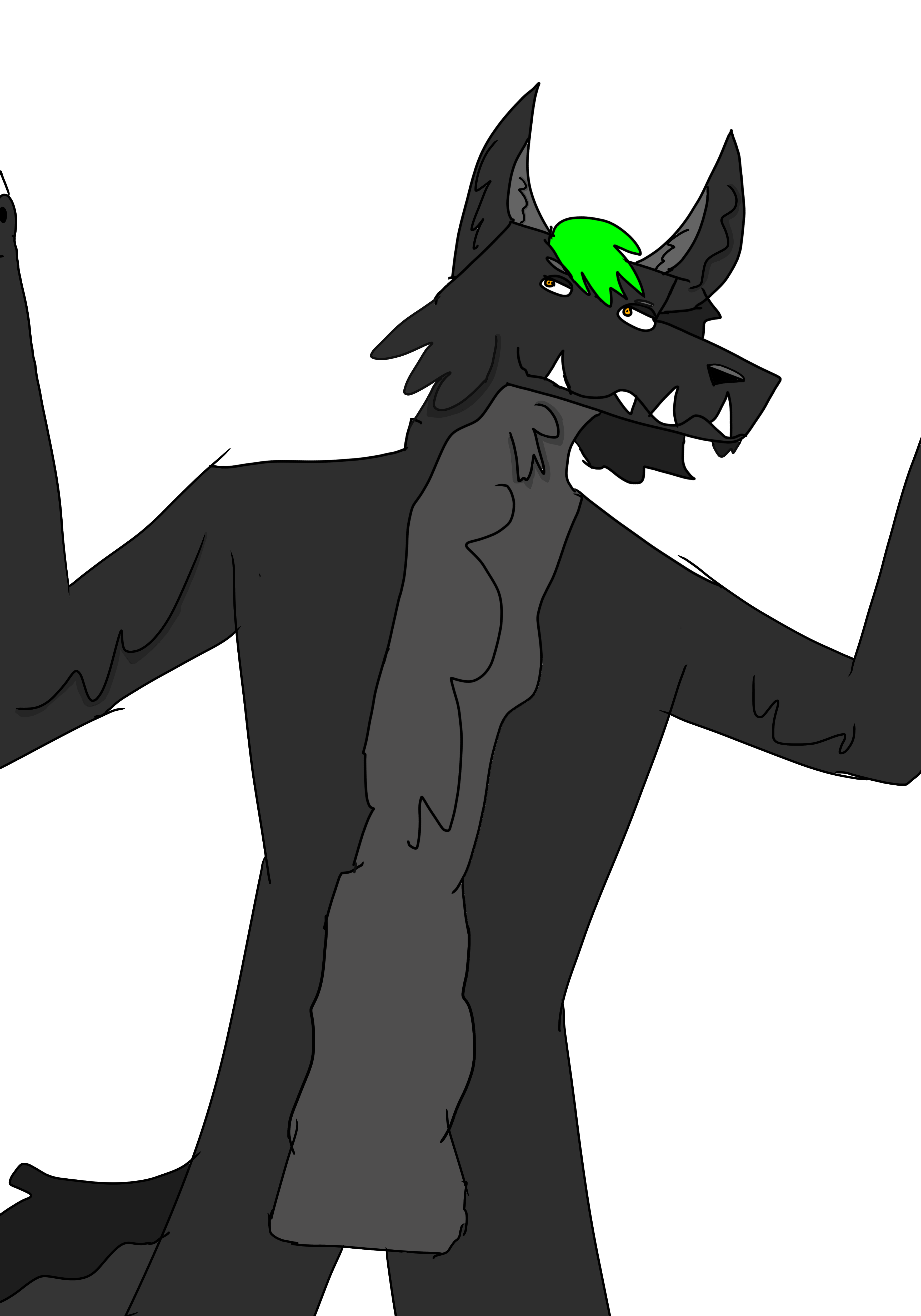 Edgy wolf boy - ibisPaint