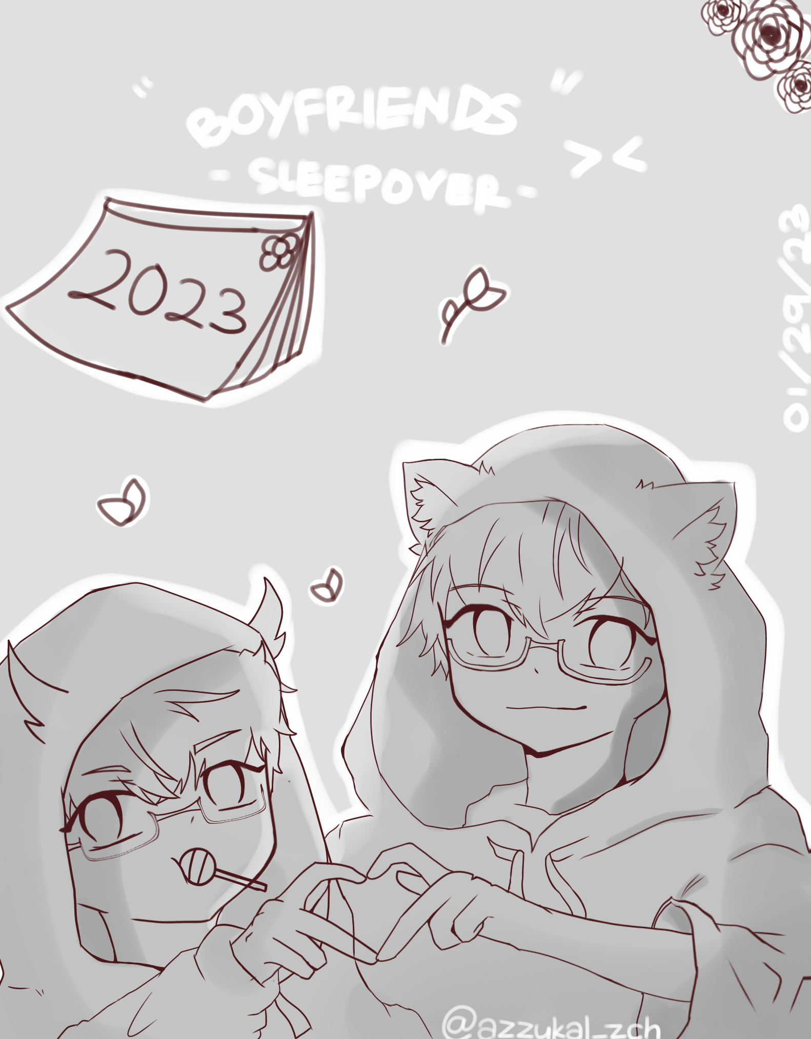 Boyfriends Sleepover~ - ibisPaint