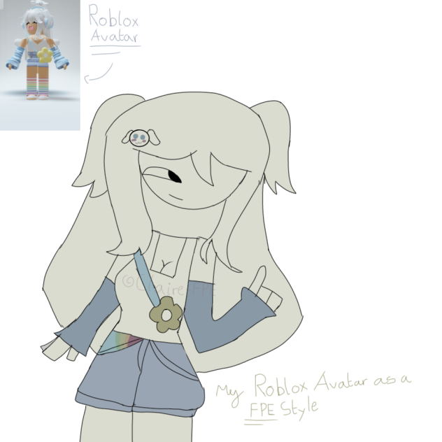 My roblox Avatar in Fpe style - ibisPaint