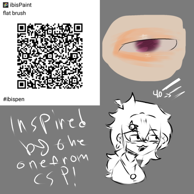 flat brush!!! - ibisPaint