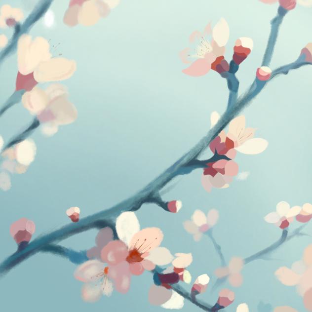 branch of flowers 1 - ibisPaint