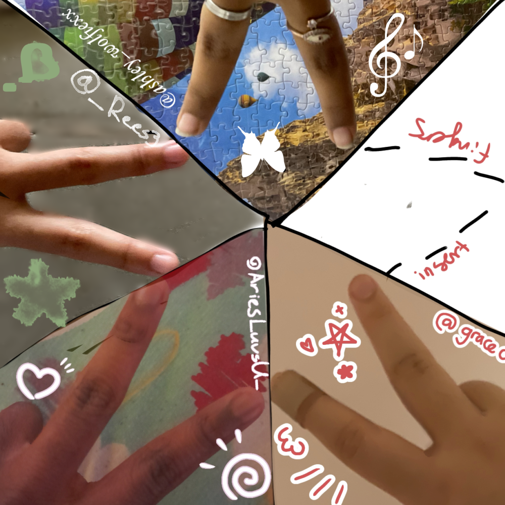 Finger star collab ( finger reveal ) - ibisPaint