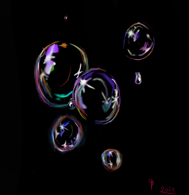 trying realism 3 bubbles - ibisPaint