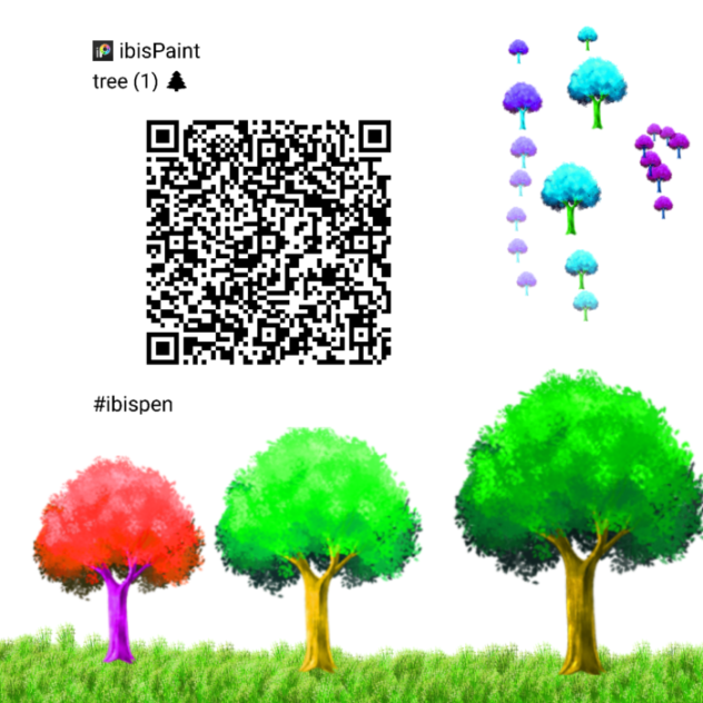 brush qr code (tree - 1) - ibisPaint