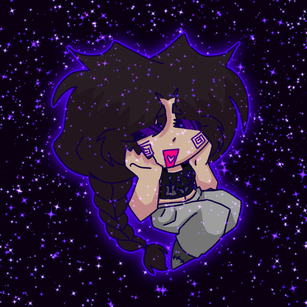 𝐋𝐨𝐬𝐭 𝐢𝐧 𝐭𝐡𝐨𝐮𝐠𝐡𝐭 💜💫 - ibisPaint