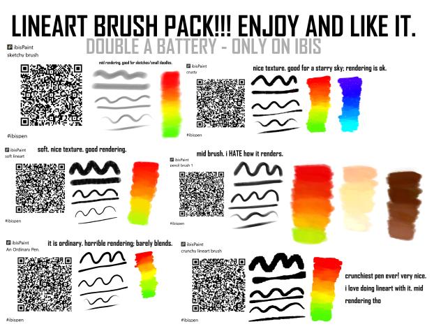 LINEART BRUSH PACK! - ibisPaint